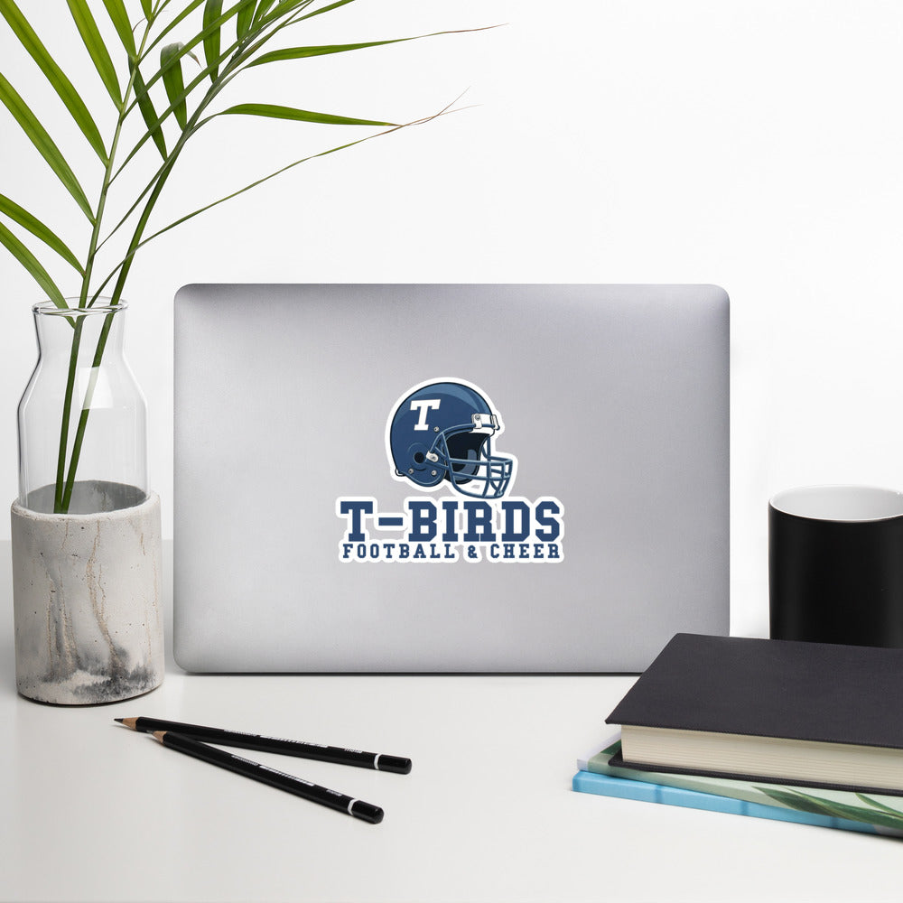 T-Birds Football & Cheer Vintage Helmet Bubble-Free Sticker – San Ramon ...